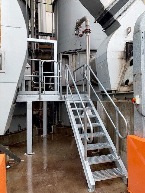 Steel Fabrication for access ways including stairs, walkway, handrail ...