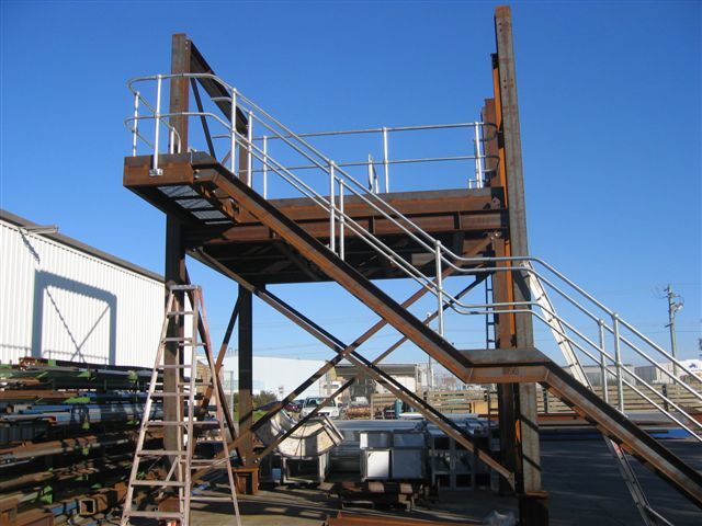 Steel Fabrication for access ways including stairs, walkway, handrail ...