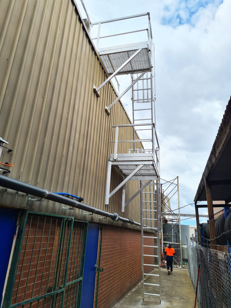 Steel Fabrication for access ways including stairs, walkway, handrail ...