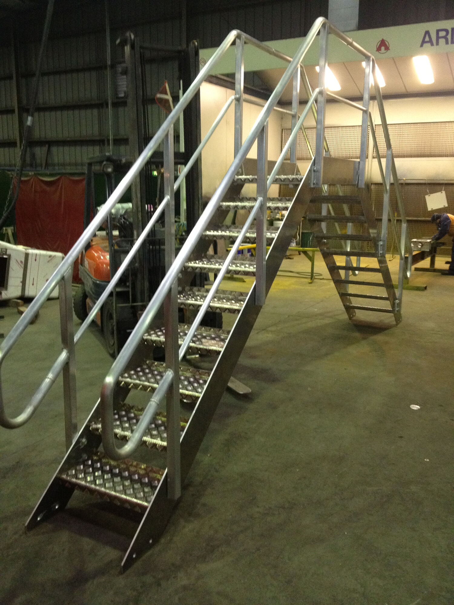 Steel Fabrication for access ways including stairs, walkway, handrail ...