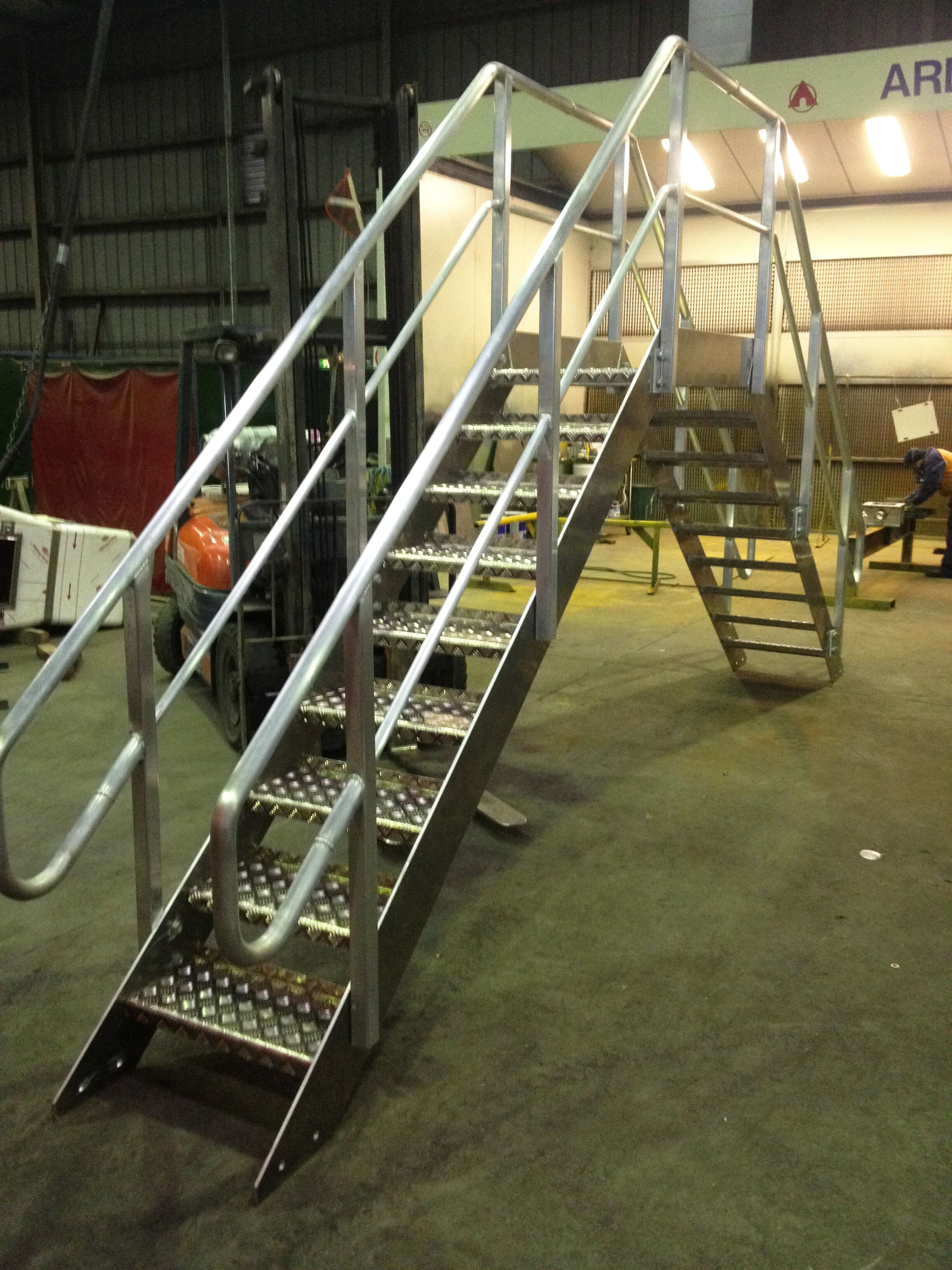 Steel Fabrication for access ways including stairs, walkway, handrail ...