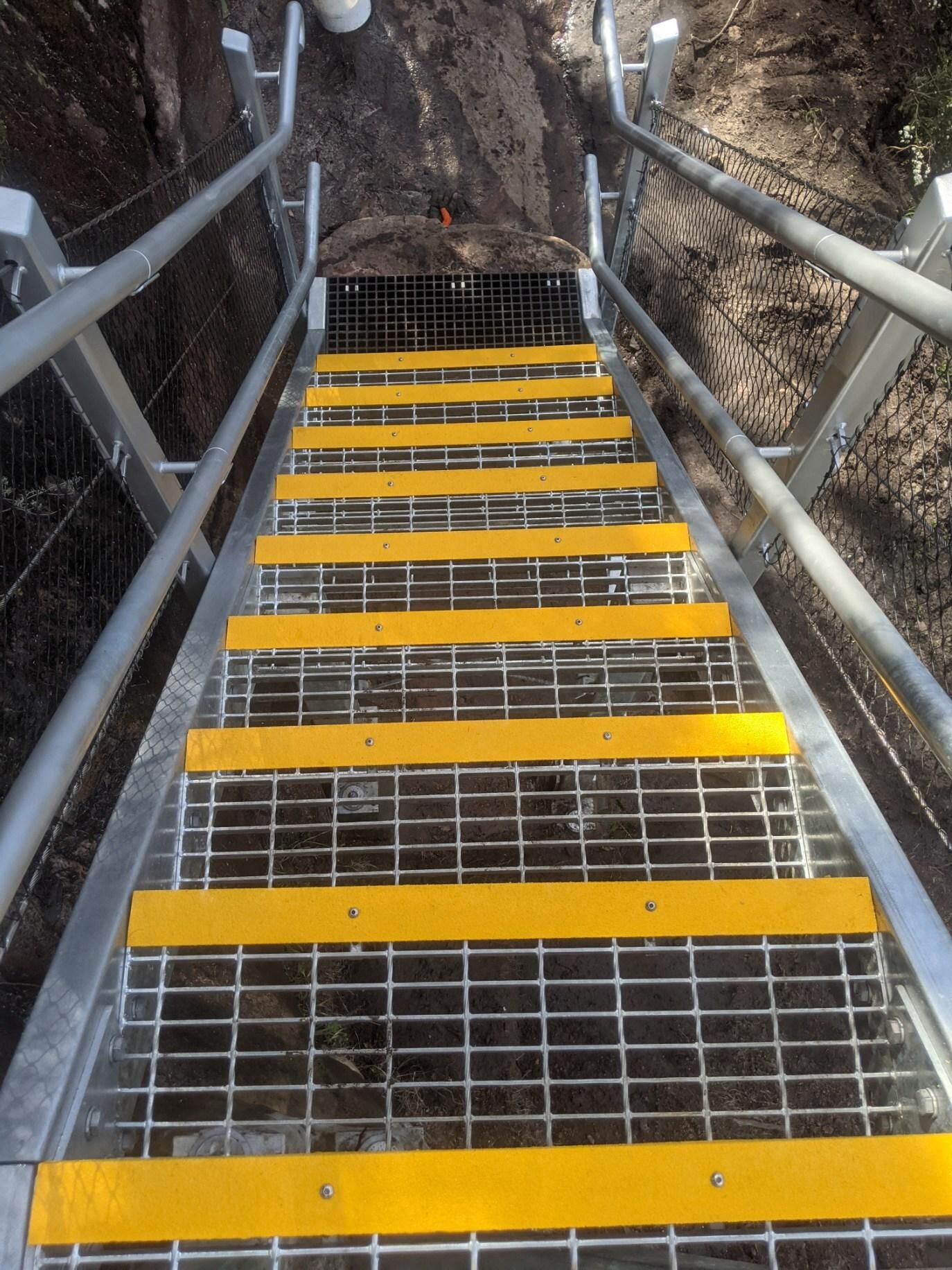 Steel Fabrication for access ways including stairs, walkway, handrail ...